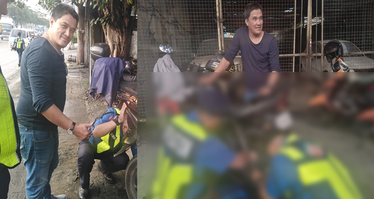 Motorist Becomes Emotional to the Unexpected Help From MMDA Officers