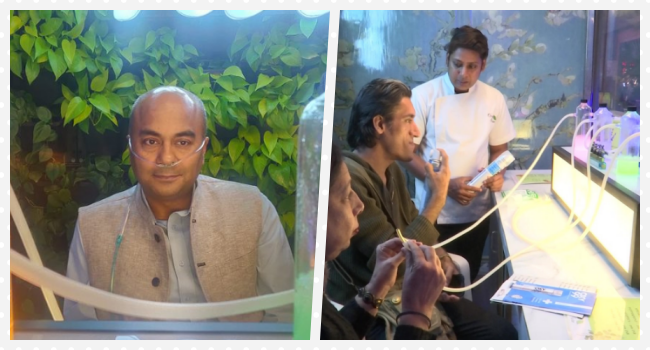 Oxygen Bars Becomes Popular As Indian Air Reaches Toxic Levels