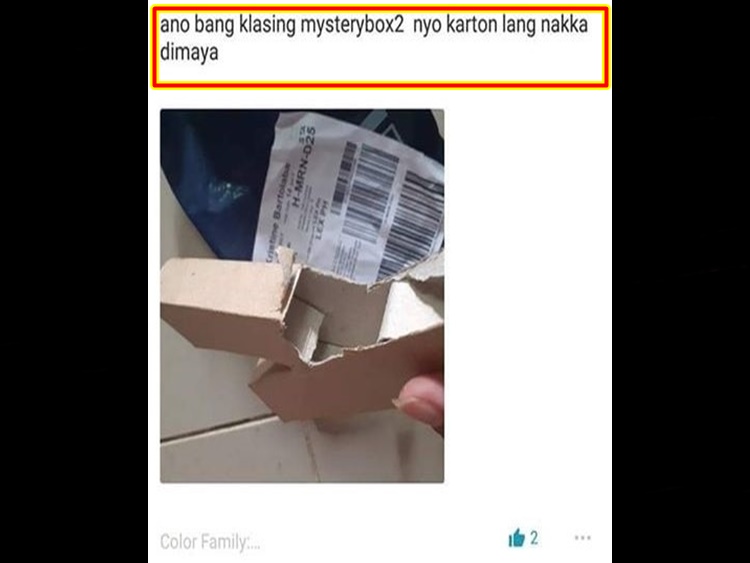 Online Shopper Expresses Disappointment After Receiving Empty Mystery Box