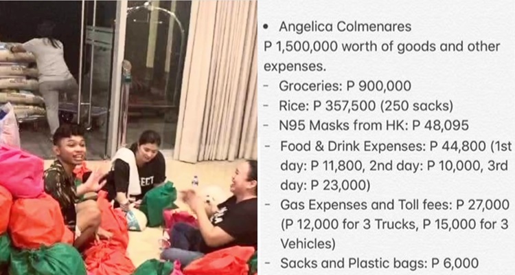 Angel Locsin Donates Php 1.5-Million Worth Of Goods For Taal Victims
