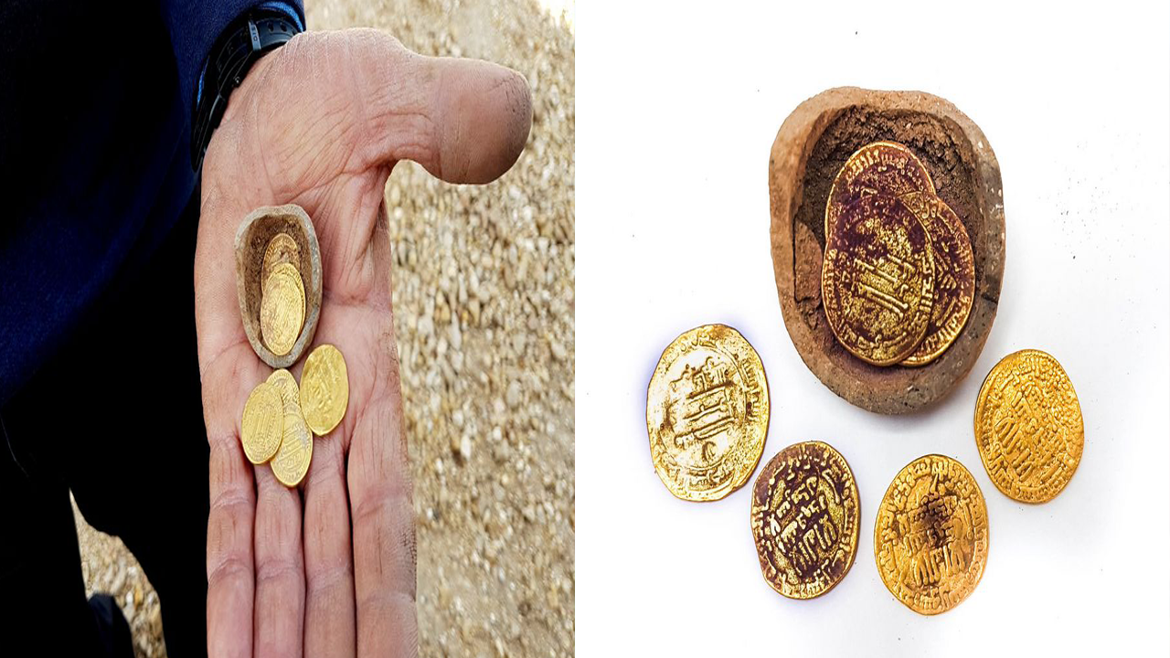 1,200-year-old “Coin Bank” With Gold Coins Excavated by Archaeologists