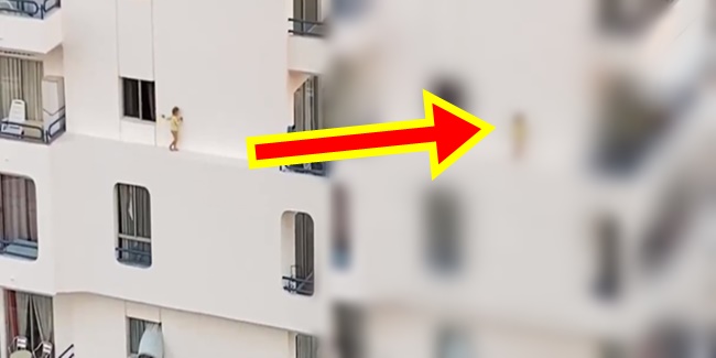 Heart-Stopping Video Of Toddler Climbing Out Of Window & Walking Across ...