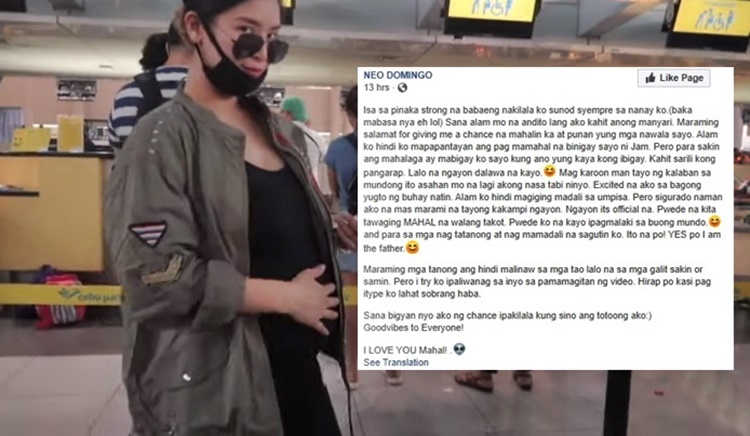 Mich Liggayu Pregnant, Neo Domingo Confirms He's The Father