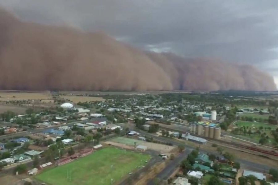 Dust Storms Decends and Giant Hails Batter Bushfire-Weary Australia