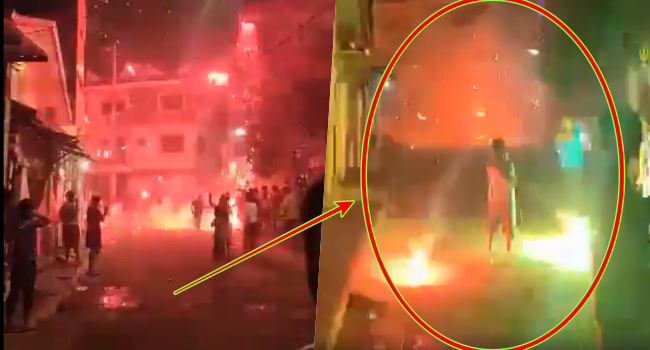 Fireworks Display Goes Wrong, Attacks Residents Goes Viral (VIDEO)