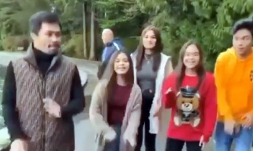 Manny Pacquiao Video Dancing w/ his Kids Goes Viral
