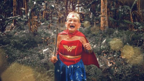 Elderly Woman Who Still Farming Become Wonder Woman on Birthday