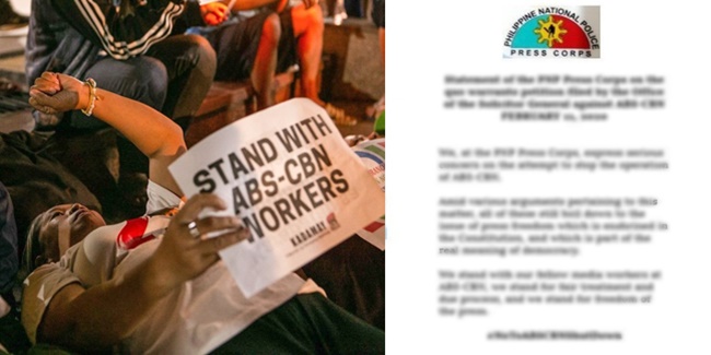 ABS-CBN Franchise Issue: PNP Press Corps Expresses Support To TV Network