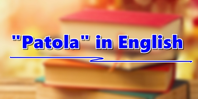 Patola in English - Translate "Patola" in English