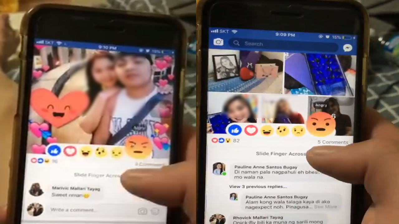 Bitter Netizen Goes Viral After Giving 'Angry' Reacts to Sweet Posts on FB