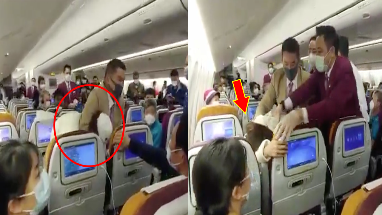 Woman Got Tackled for Coughing on Flight Attendant Amid COVID-19 Scare