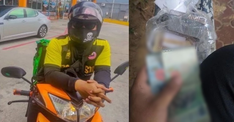 Grab Food Rider Gets Free Cake & Big Tip For His Service Amid Thunderstorm