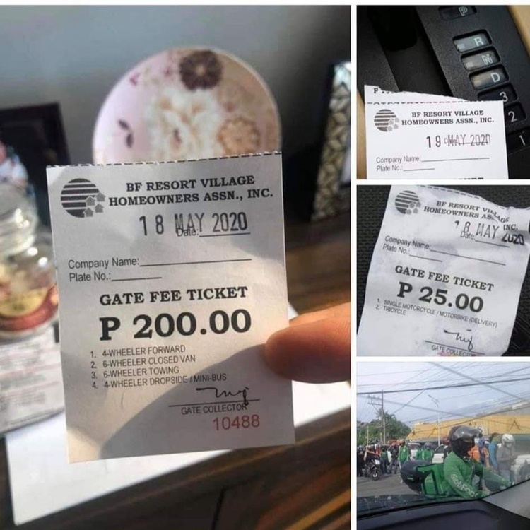 Gate Fee Ticket in Las Piñas Subdivision Elicits Complaints