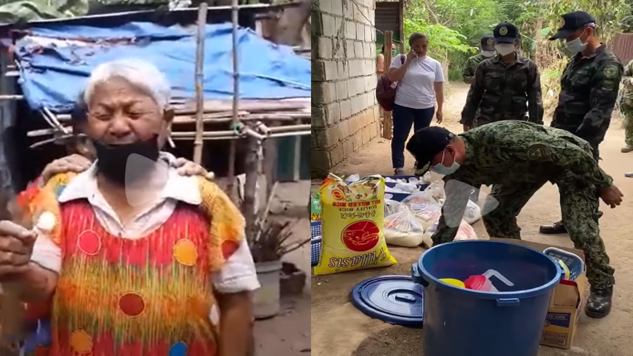 82-year-old Vegetable Peddler Cries after She Received Help from Police
