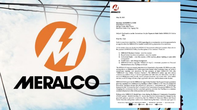Meralco Apologizes For Convenience Fee For Those Using Meralco App