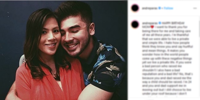 Andre Paras Posts Touching Message For Non-Showbiz Stepmom
