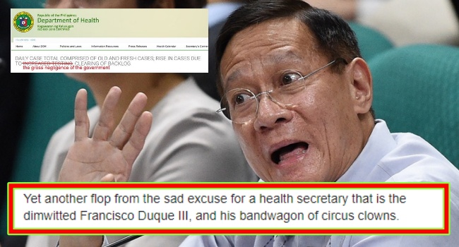 Duque Sad Excuse For Health Secretary Says Expert From Johns Hopkins