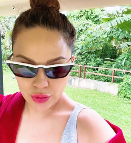 KC Concepcion Sets Instagram On Fire w/ Bright Red Swimwear