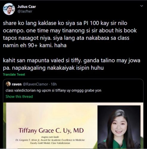 Tiffany Uy: UP's 2015 Summa Cum Laude Trends On Twitter, Here's Why