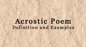 What Is Acrostic Poem? Definition And Examples - Philippine News