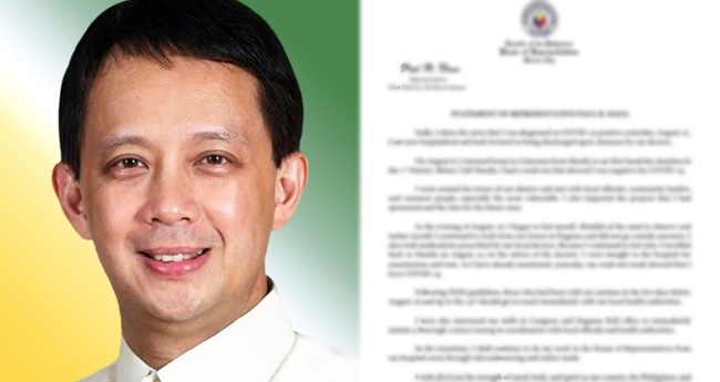 Northern Samar Representative Paul Daza Positive For COVID-19