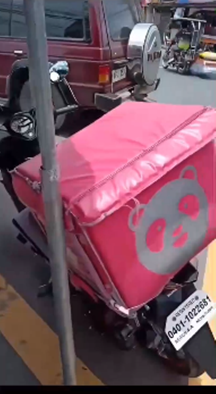 Traffic Enforcer Apprehends Food Panda Rider for Passing Along ...