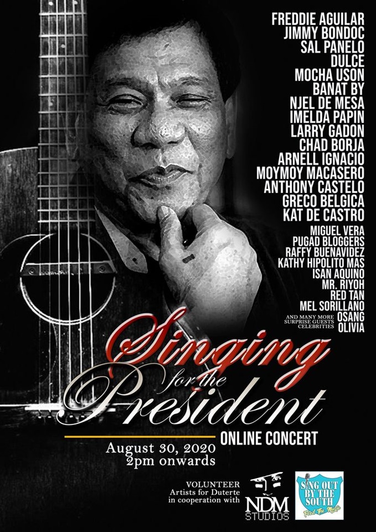 Jimmy Bondoc & Other Artists to Serenade President Duterte (Singing for ...