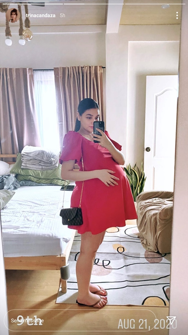 Trina Candaza Shares Pregnancy Photo at 9th Month