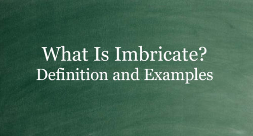 What Is Imbricate? Definition And Usage Of This Term
