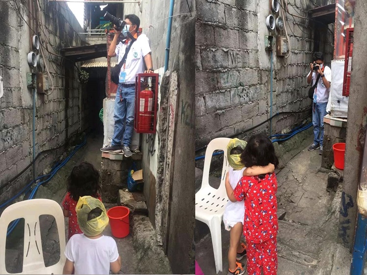2 Adorable Kids Ask Meralco Meter Reader to be Their Photographer