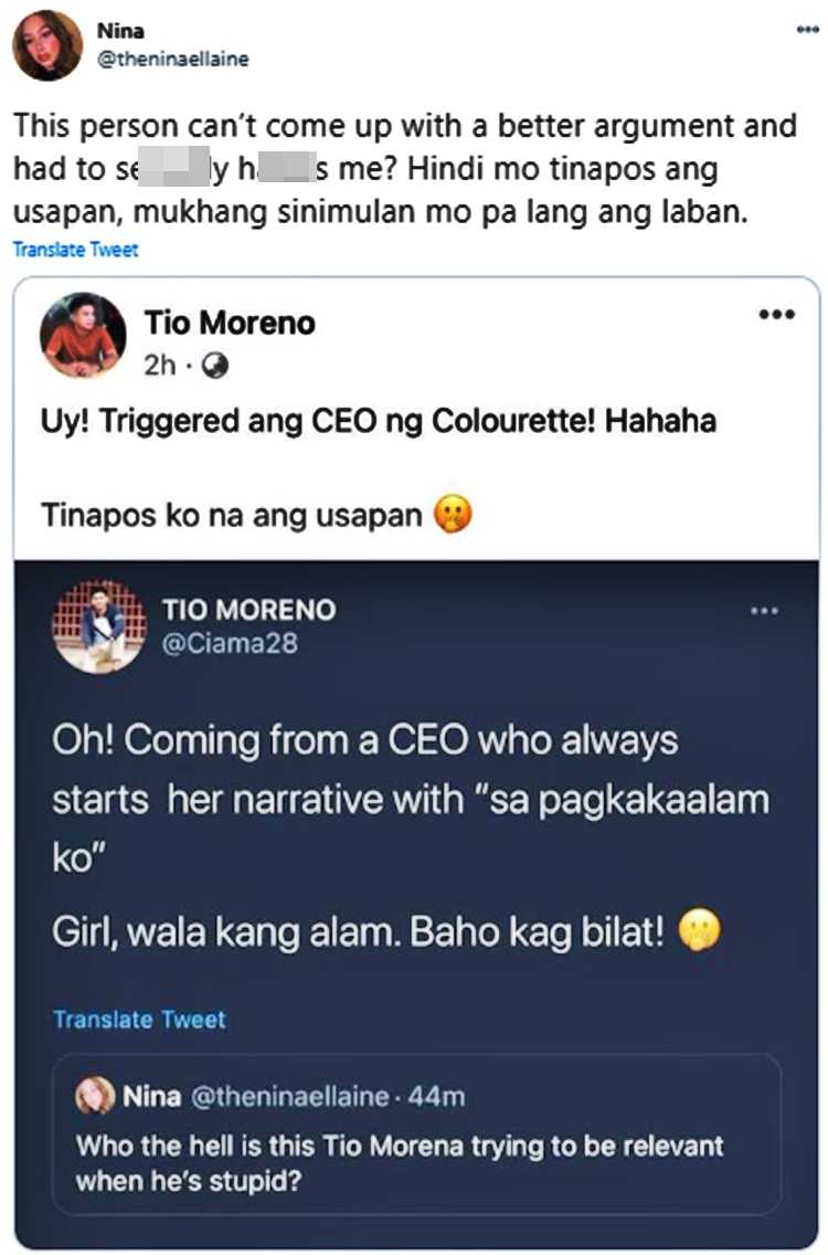 Nina Ellaine Dizon: Meet Colourette CEO & Her Issue versus Tio Moreno
