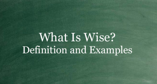 What Is "Wise"? Definition And Usage Of This Term