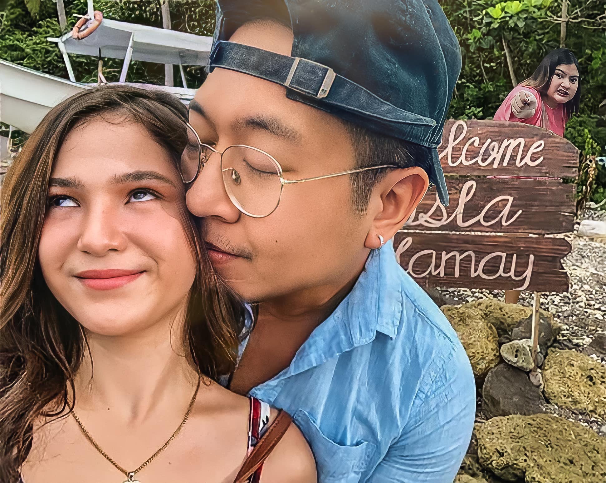 Male Vlogger GF Burst Out Due to His Photo with Barbie Imperial Kissing