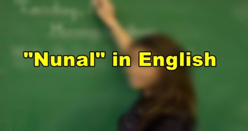 Nunal in English - Translate "Nunal" in English