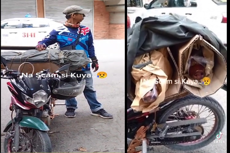 Delivery Rider Loses P10k After Heartless Scammer Ordered 2 Lechon