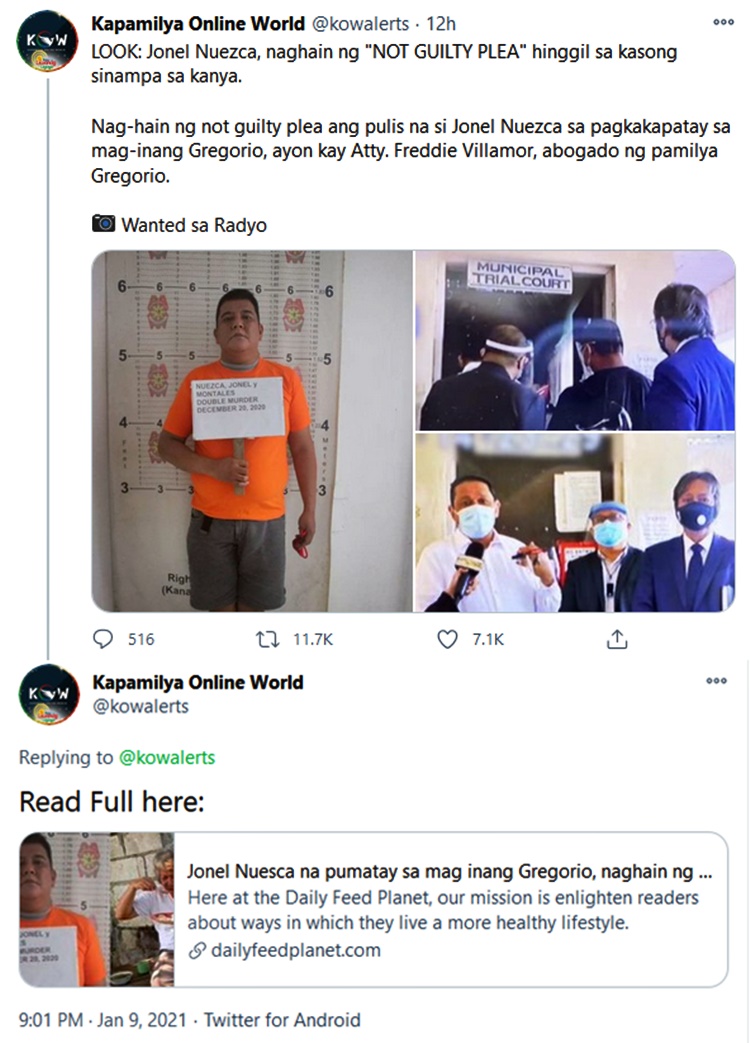 Jonel Nuezca pleaded 'Not Guilty'? 'Ang Kapal Ng Mukha' trends on Twitter