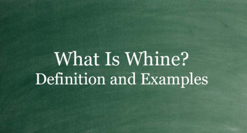 What Is Whine? Definition And Usage Of This Term