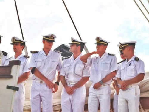 Spanish Navy Ship In Cebu With Handsome Sailors Catches Attention