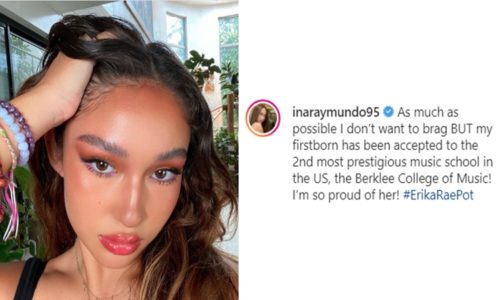 Ina Raymundo 's Daughter Erika Rae Accepted Into Berklee College Of Music