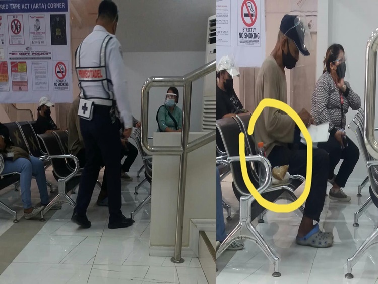 Kind Security Guard Gives His Own Meal to Hungry Senior Citizen