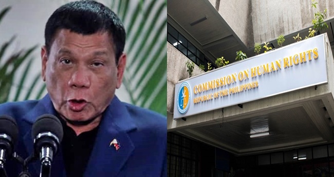 CHR Reacts to Duterte's Arrest Order Over Improper Face Mask