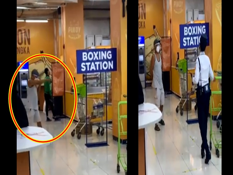 Funny Video of Guy Throwing Punches at Supermarket's Boxing Station ...