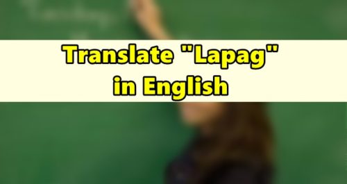 Lapag in English - Translate "Lapag" in English