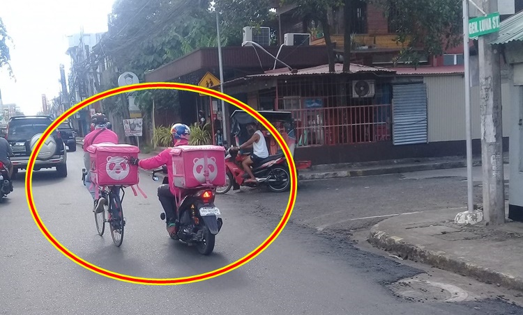 Inspiring Photos of Food Panda Rider Helping Delivery Biker Earn ...