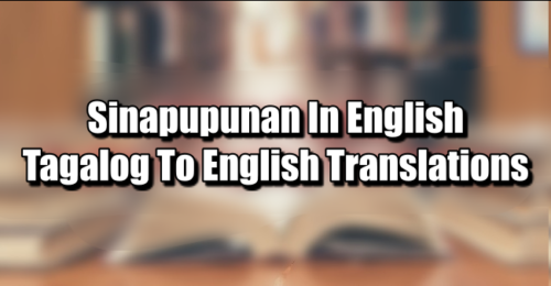 Sinapupunan In English – Tagalog To English Translations