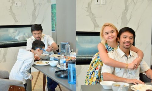 Manny Pacquiao Sweet Bonding Moments W/ Kids Go Viral (Photos)