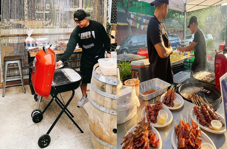 Isaw Boy Starts Ihawan Business in New York & Now Earns P200k Per Week