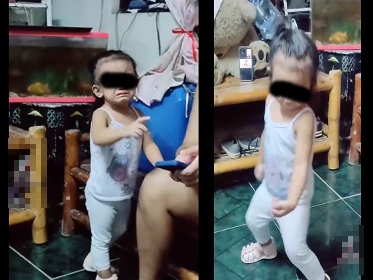 Adorable Girl Stops Crying & Automatically Dance After Hearing Music