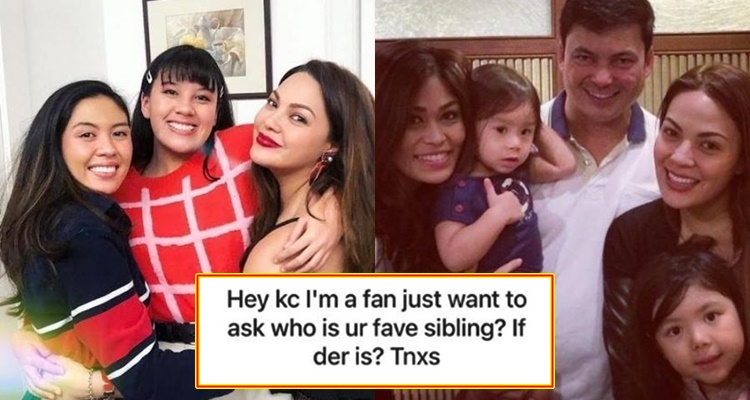KC Concepcion Reveals Stand About Favoritism When It Comes Siblings