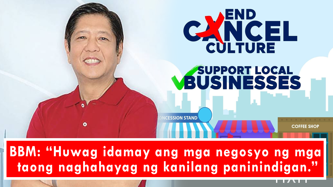 End "Cancel Culture" to Local Businesses Over Political Stances - BBM